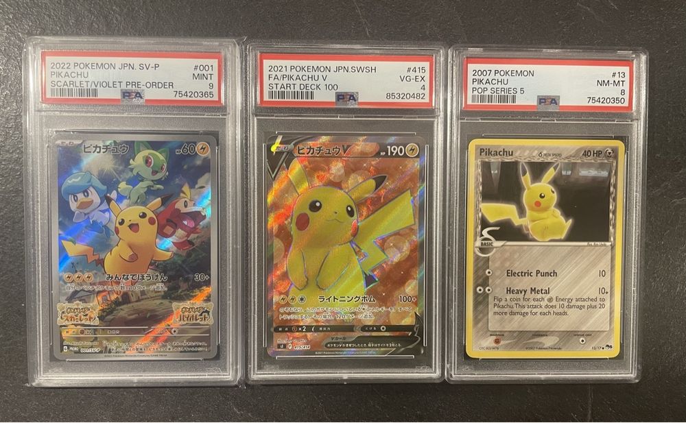Pikachu Sammlung mit Grading von PSA | Kaufen auf Ricardo