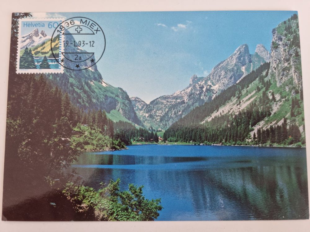 1993 FDC Maximumkarte Bergsee Lac de Tanay (Gebraucht) in Arni AG für CHF 3 – mit Lieferung auf ...