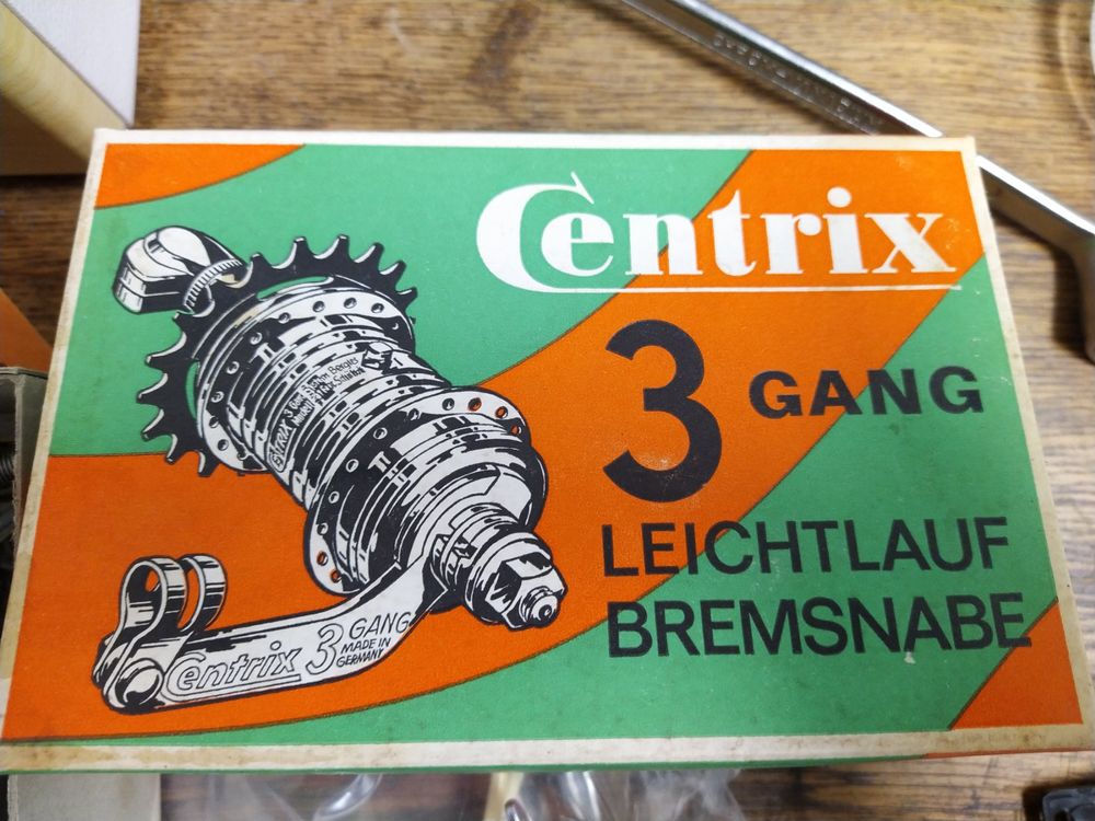 Centrix Dreigang-Bremsnabe mit Rücktritt NOS (Neu und originalverpackt ...