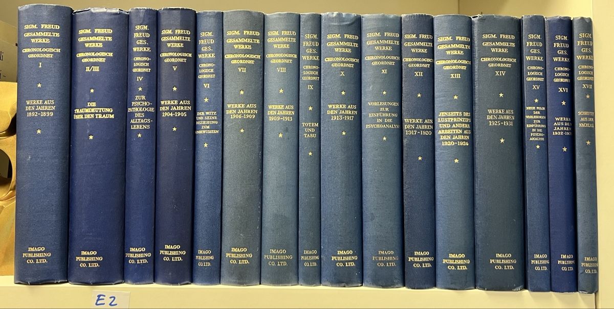 Sigmund Freud Gesammelte Werke, 17 Bände Imago 1942-1955 (Gebraucht) in ...