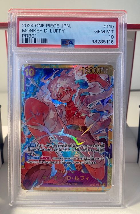 One Piece Monkey D. Luffy PRB01 #119 JP PSA 10 Card (Gebraucht) in ...