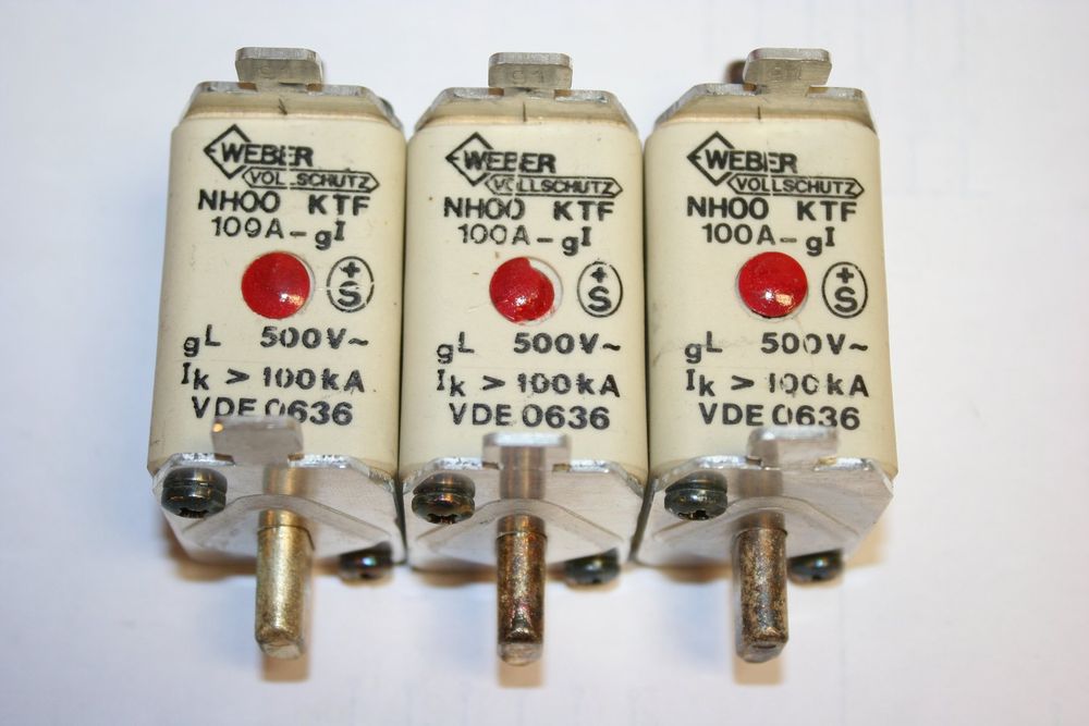 Sicherungspatronen DIN NH00 100A 3Stk. | Kaufen auf Ricardo