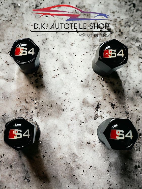 Audi S4 Ventilkappen Ventildeckel Aluminium 4er-Set Neu (Neu und ...