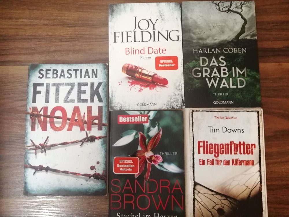 5 Thriller - Joy Fielding, Sebastian Fitzek, Harlan Goben,.. (Gebraucht ...