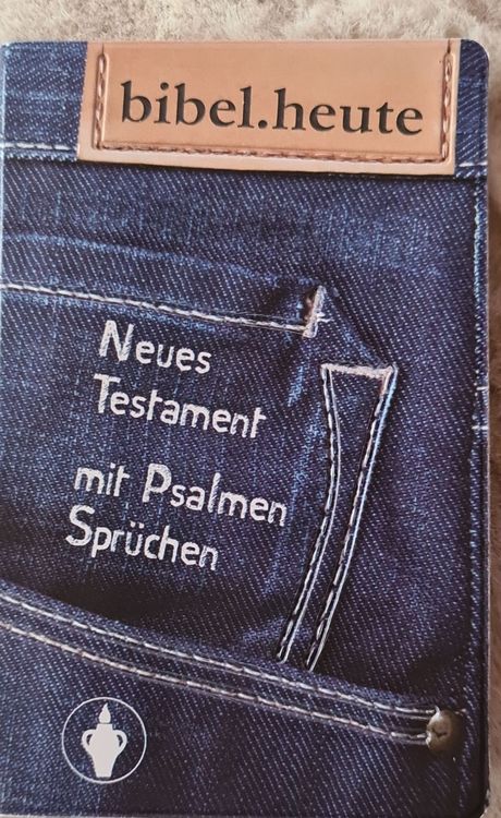 Bibel Neues Testament mit Psalmen Sprüchen im Jeanslook mini (Gebraucht ...
