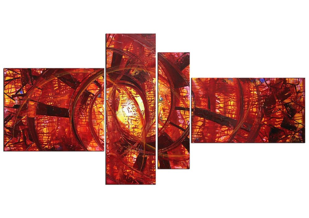 Gemälde LIQUID RED VIII Kunst Bilder Malerei, R. König | Kaufen auf Ricardo