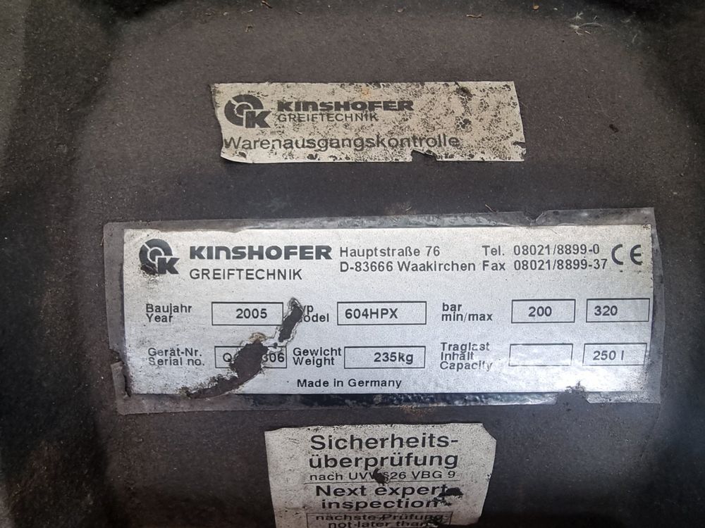 Kinshofer Greiftechnik | Kaufen auf Ricardo