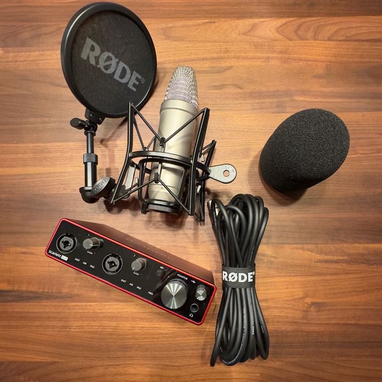 Rode NT1-A / FOCUSRITE Scarlett 4i4 3rd Generation (Neu (gemäss ...