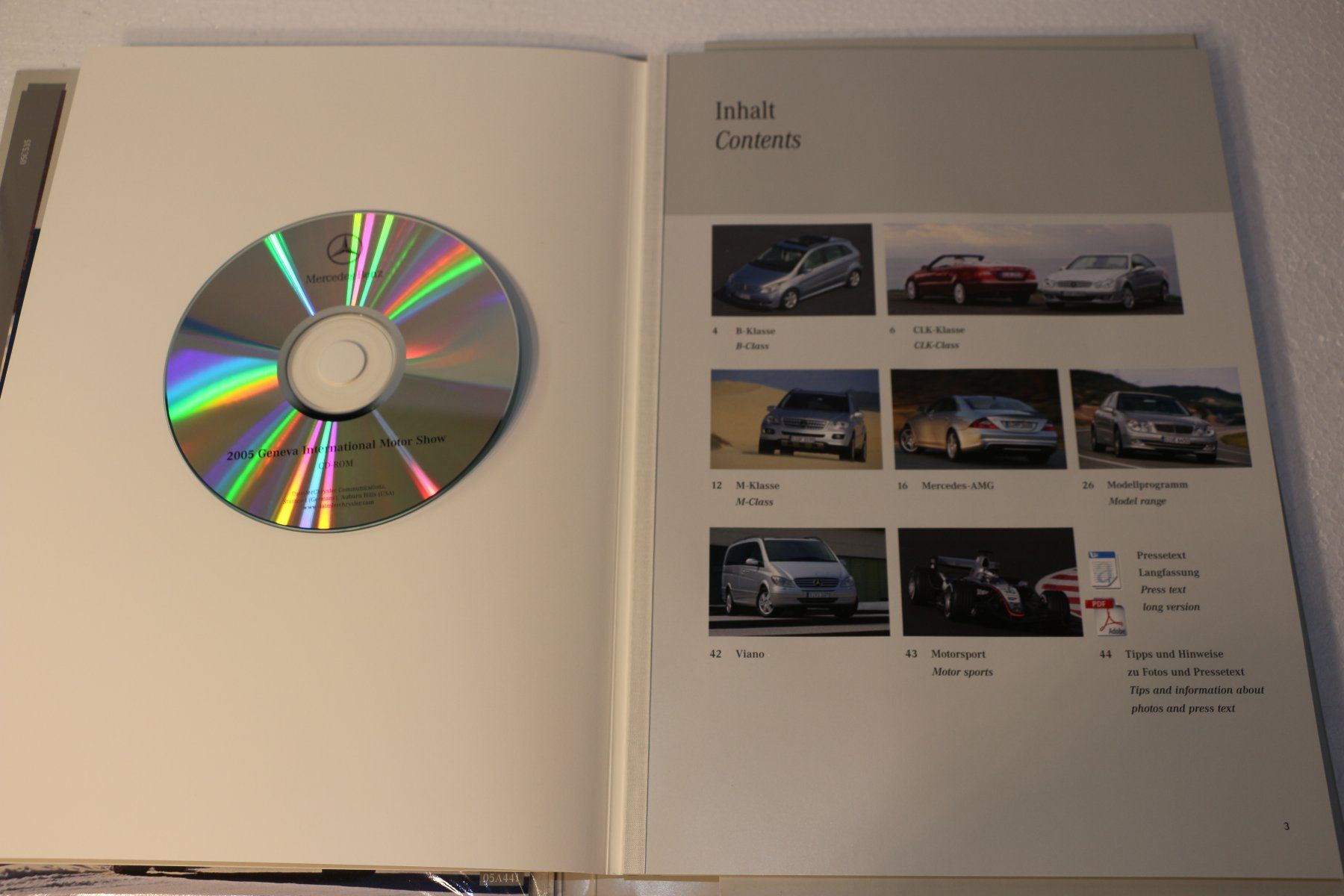 Pressemappe Mercedes Benz Class B / M / CLK 2005 (Neu und ...