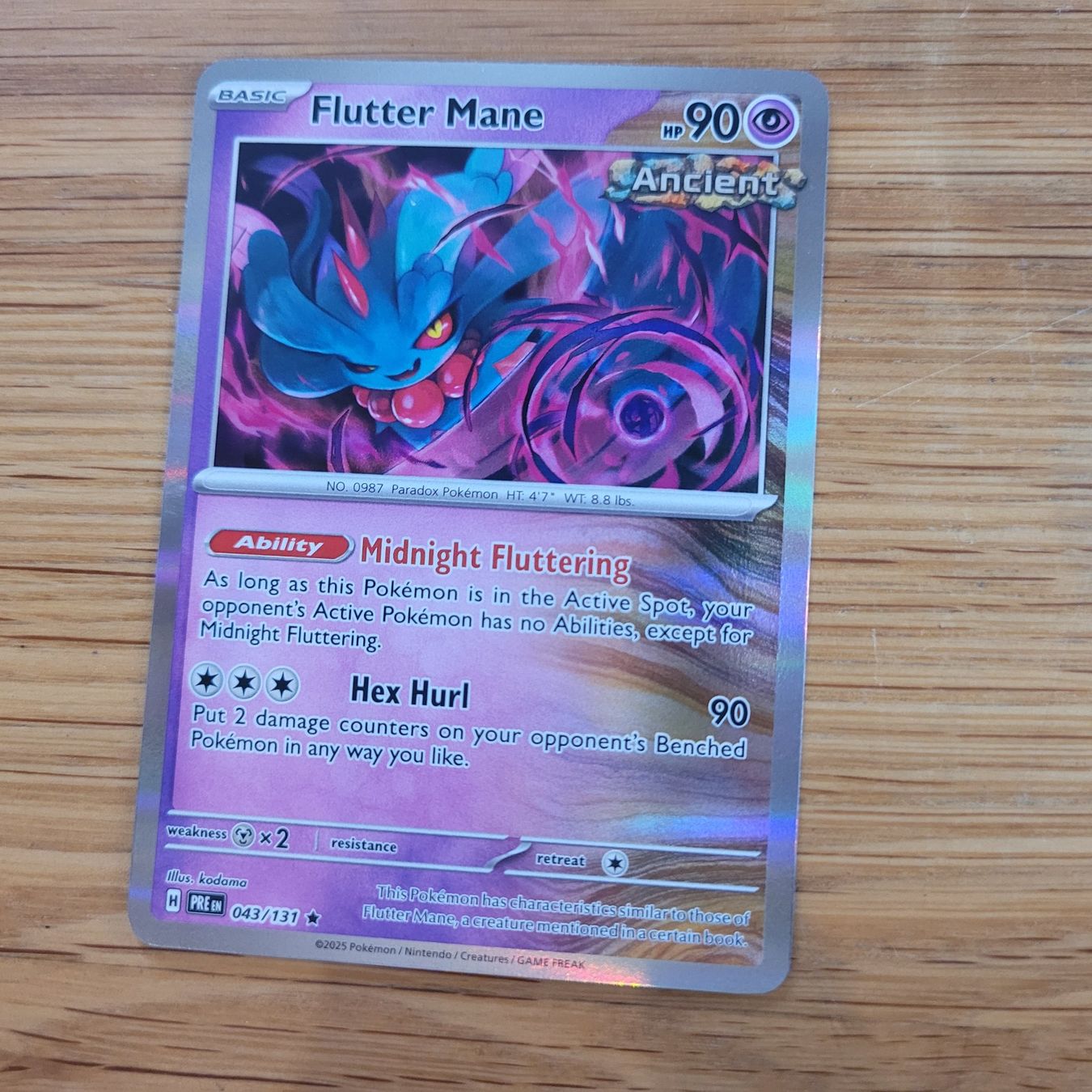 Carte Pokémon Basic Flutter Mane Ancient 2025 (Gebraucht) in Biel ...