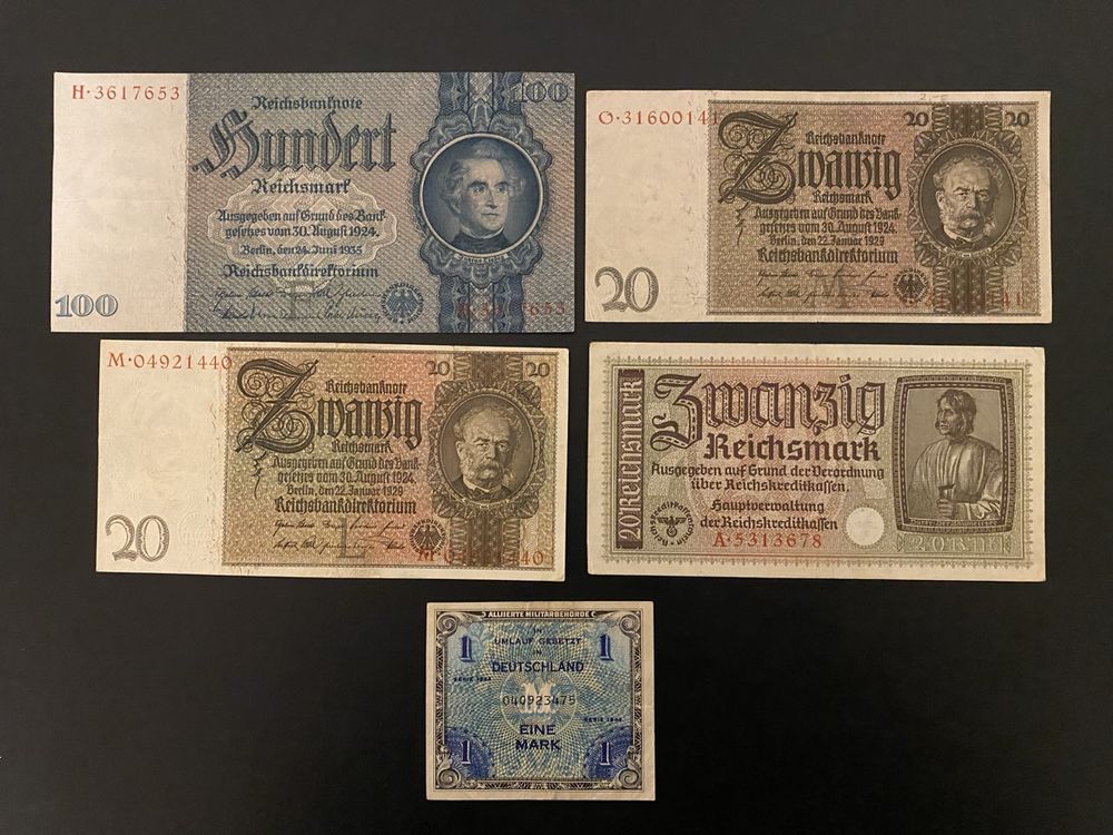 5 Banknoten (Gebraucht) in Dällikon für CHF 4 – mit Lieferung auf ...