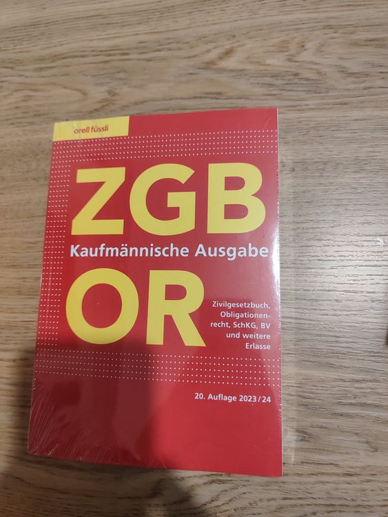 ZGB OR Kaufmännische Ausgabe, 20. Auflage 2023/24 (Neuf avec emballage ...