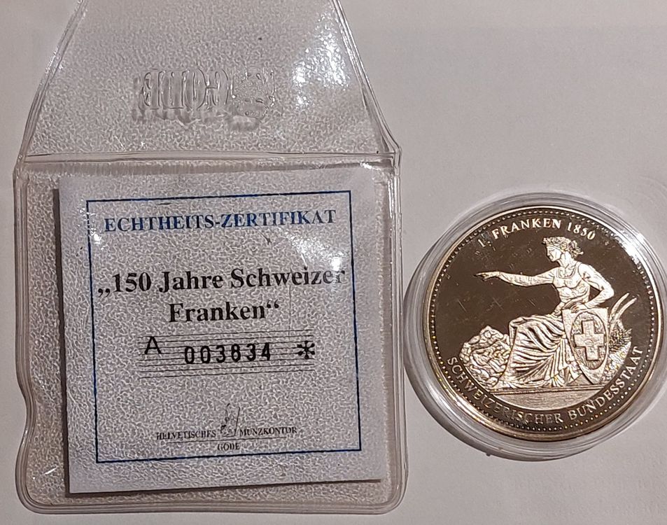 150 Jahre schweizer Franken | Kaufen auf Ricardo