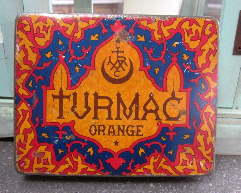 Alte Blechdose TURMAC Orange | Kaufen auf Ricardo