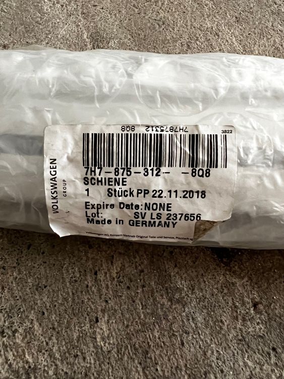 VW Schiene 7H7-875-312-8Q8, Multirail für Markise | Kaufen auf Ricardo