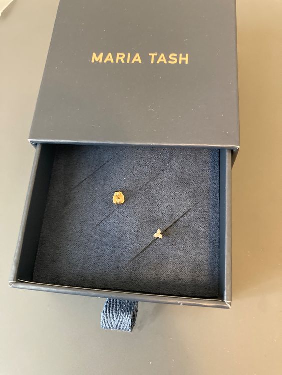 Maria Tash gold pearl trinity stud (single) | Kaufen auf Ricardo