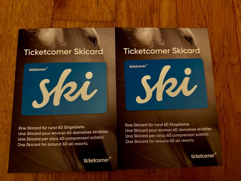 Ticketcorner Skikarte mit Guthaben (Neu (gemäss Beschreibung)) in Thun ...