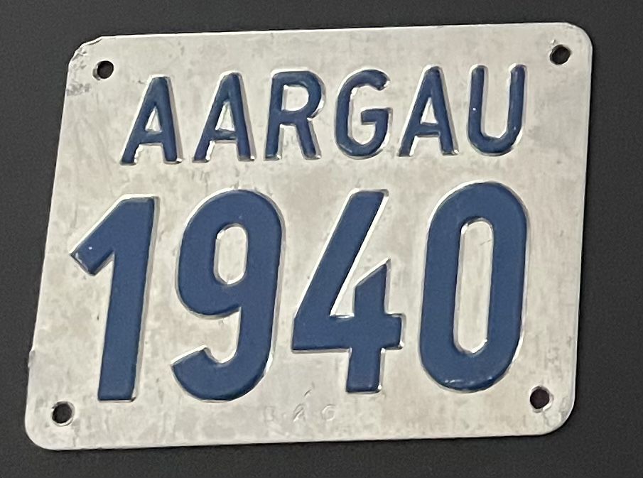 Velonummer AG 1940 | Kaufen auf Ricardo