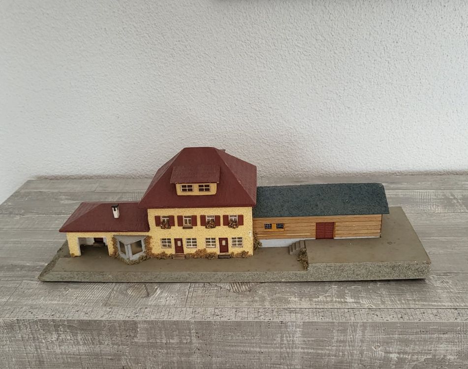 Faller Bahnhof vintage von Franc Carl Weber, Holz! Um 1950 (Gebraucht ...