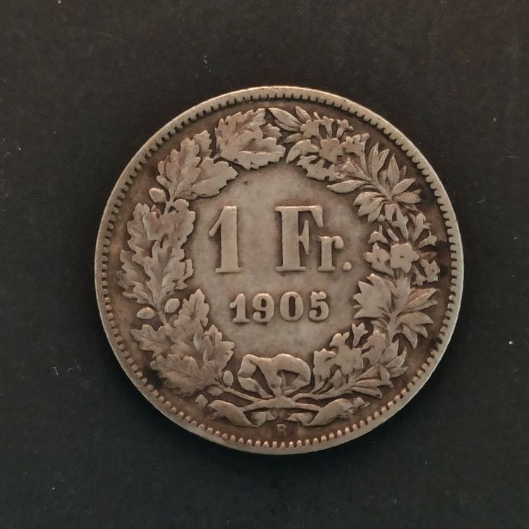 1 Franken Silbermünze 1905 | Kaufen auf Ricardo