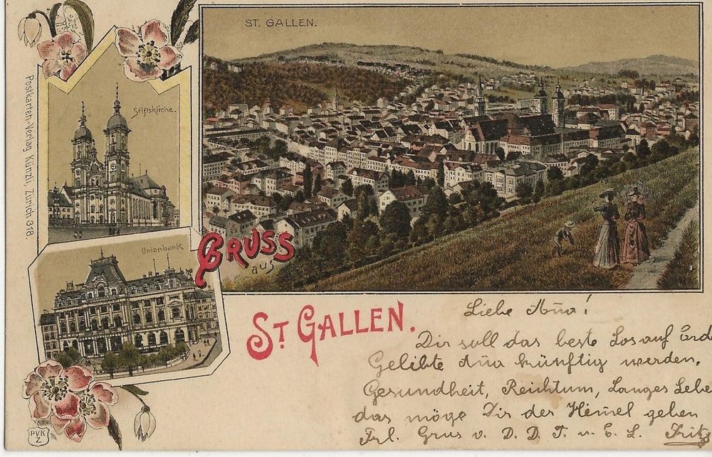 Gruss aus St. Gallen, Litho, 1901 | Kaufen auf Ricardo