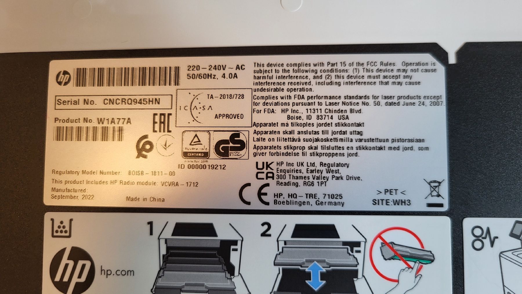 HP 479dw Laserdrucker, 4255 Ausdrucke. (Gebraucht) in Killwangen für ...