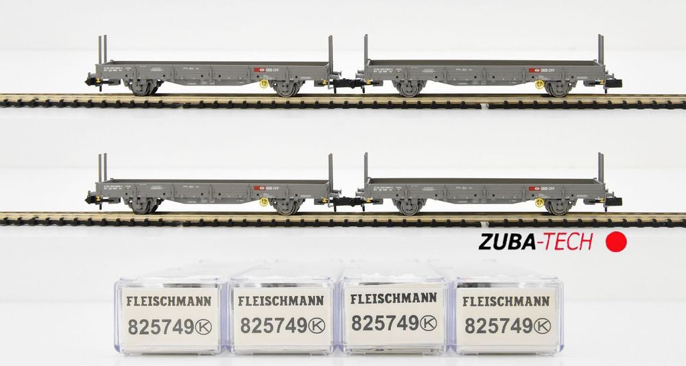 Fleischmann 4x Rungenwagen der SBB Spur N GS mit OVP (Gebraucht) in St. Gallen für CHF 66 – mit ...
