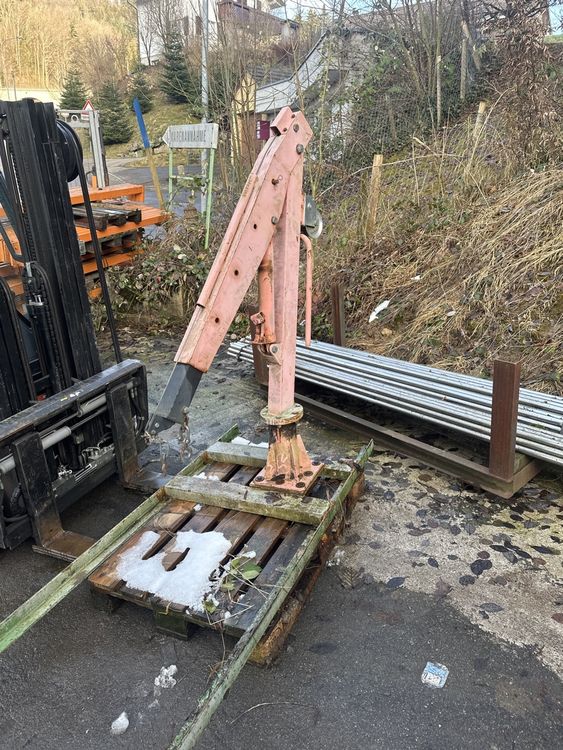 Hydraulischer Kran Kranarm Hebezeug 💪 für Anhänger (Gebraucht) in Necker für CHF 205 – nur ...