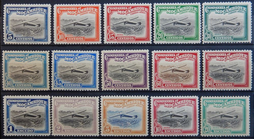 Mozambique Comp. Portugal Kat. 186-200 * 1935 Air Mail (D'occasion) à ...