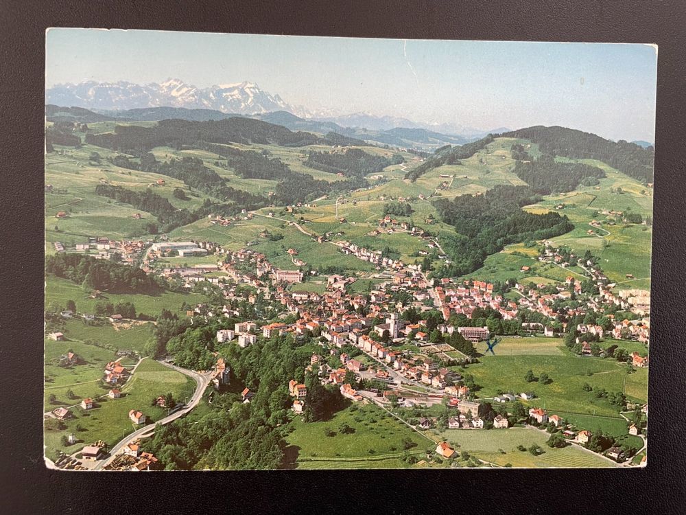 AK AR Flugaufnahme Kurort Heiden mit Altmann und Säntis (Gebraucht) in Thal für CHF 3 – mit ...