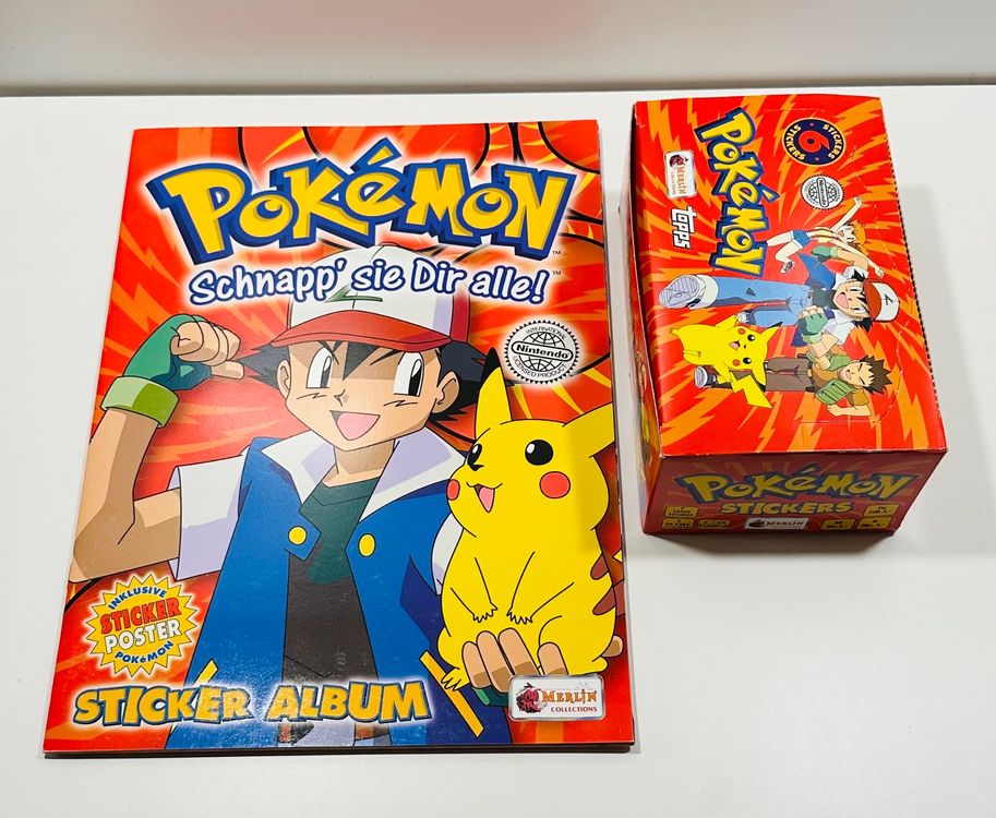Pokémon Topps Sticker Album LEER Deutsch + 100 Packs NEU! | Kaufen auf ...