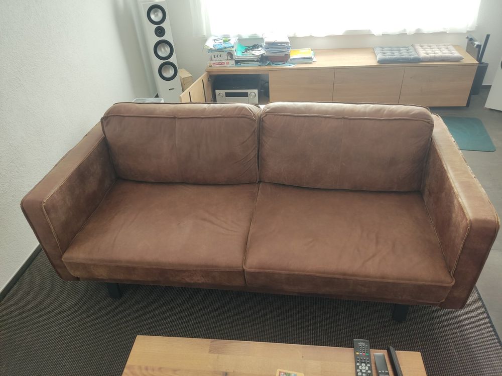 Leder Sofa 2er + Sessel Braun (Gebraucht) in Uster für CHF 500 – nur Abholung auf Ricardo kaufen