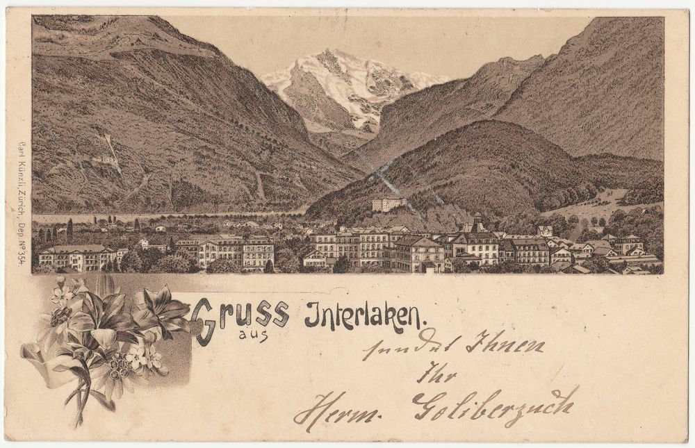 Gruss aus Interlaken - (1898) (Gebraucht) in Fällanden für CHF 4.5 – mit Lieferung auf Ricardo ...
