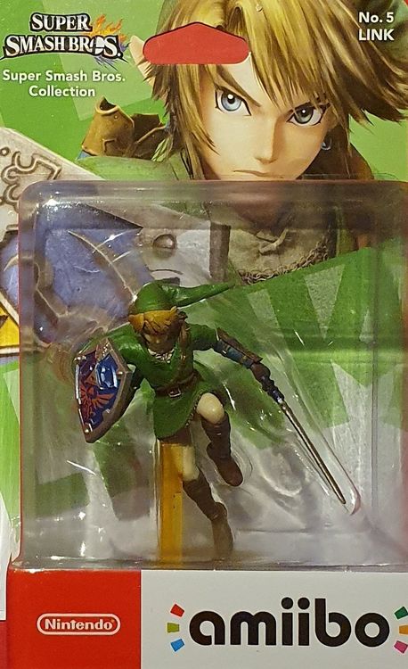 amiibo Nintendo Figur Super Smash Bros. Link No.5 (NEU&OVP) (Neu und ...