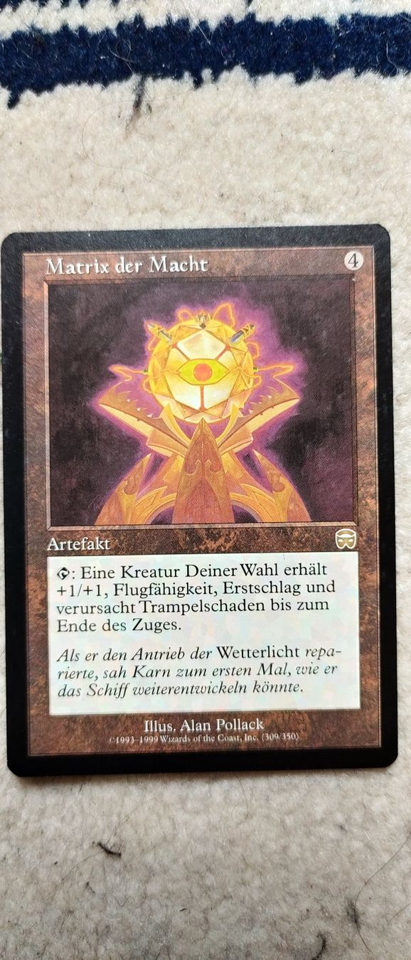 die Magic The Gathering Karte Matrix der Macht (Gebraucht) in Zeihen ...