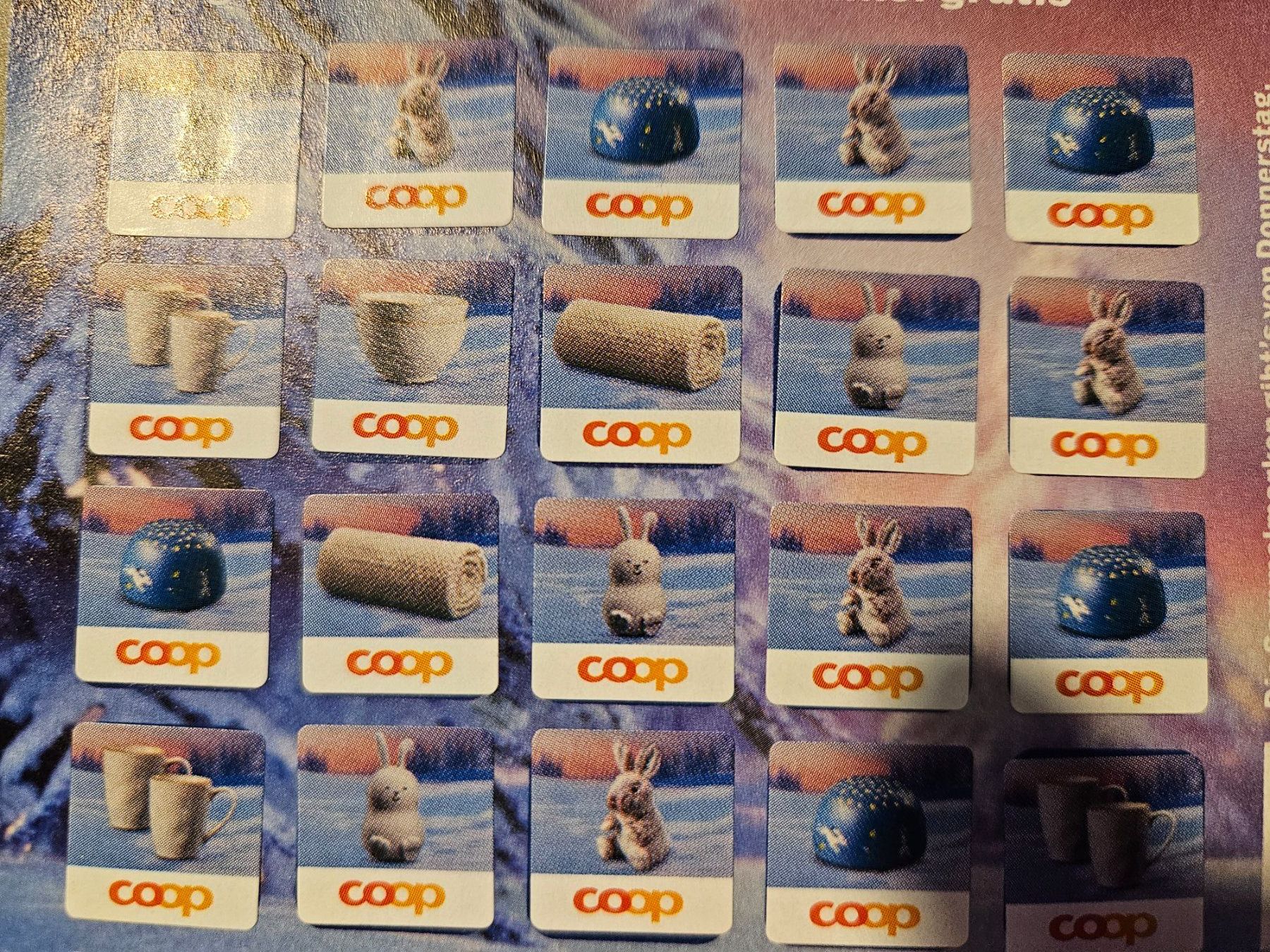 1 volle Sammelkarte Coop Magischer Winter - für Gratisartike (Neu ...