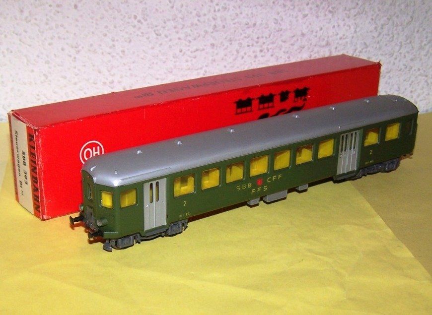 Kleinbahn HO 393: SBB- Steuerwagen Bt4, DC, originalverpackt (Gebraucht) in für CHF 55 – mit ...