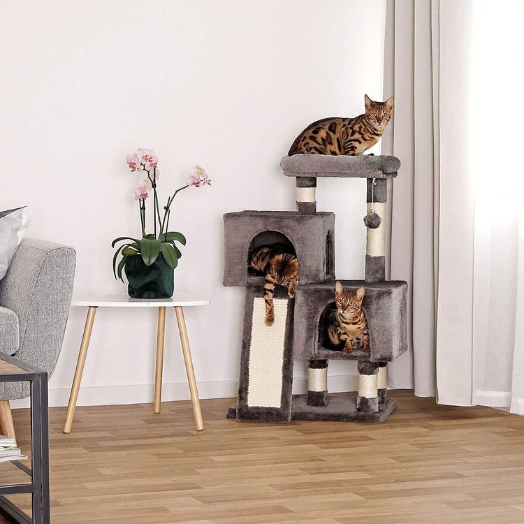 Kratzbaum Katzenbaum Stabiler Kletterbaum Spielhaus Turm 90 (Neu (gemäss Beschreibung)) in ...