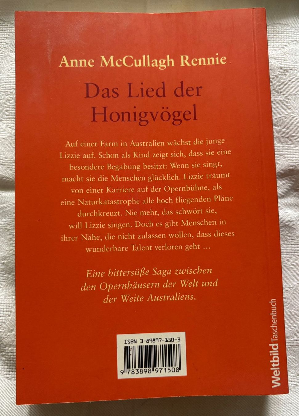 Das Lied der Honigvögel - Anne McCullagh Rennie (Gebraucht) in ...