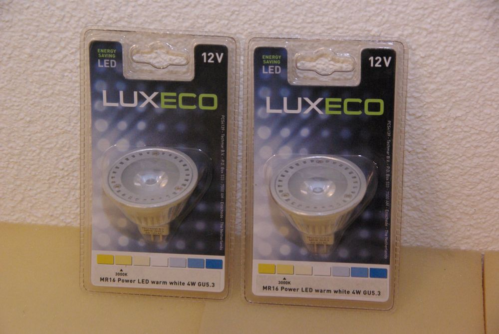 2x LUXECO 12 V LED Leuchtmittel, in OVP (Neu und originalverpackt) in ...