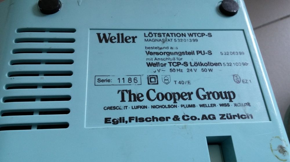 WELLER Lötstation WTCP-S Versorgungsteil (Gebraucht) in Zürich für CHF ...
