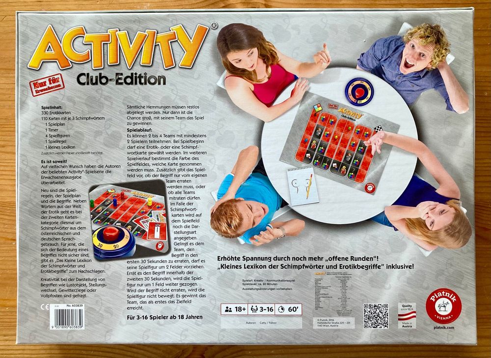 Activity Club-Edition (+18 / nur für Erwachsene, NEU, 2016) (Neu ...