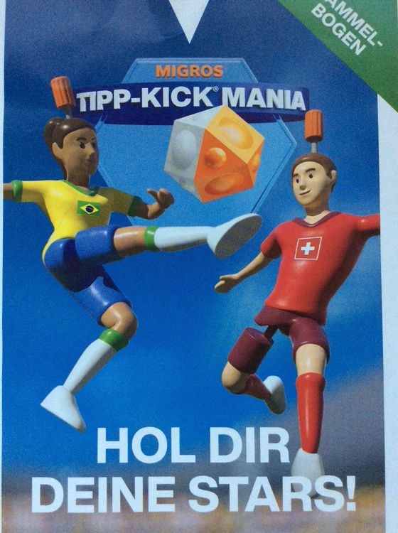 Migros Tipp-Kick Mania 57 Sticker (alle auf Karten geklebt) (Neu (gemäss Beschreibung)) in ...