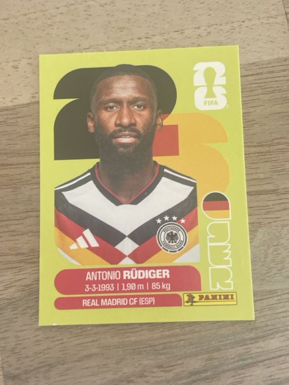 FIFA WM 2026 Sticker Antonio Rüdiger Deutschland GER 6 (Neu und ...