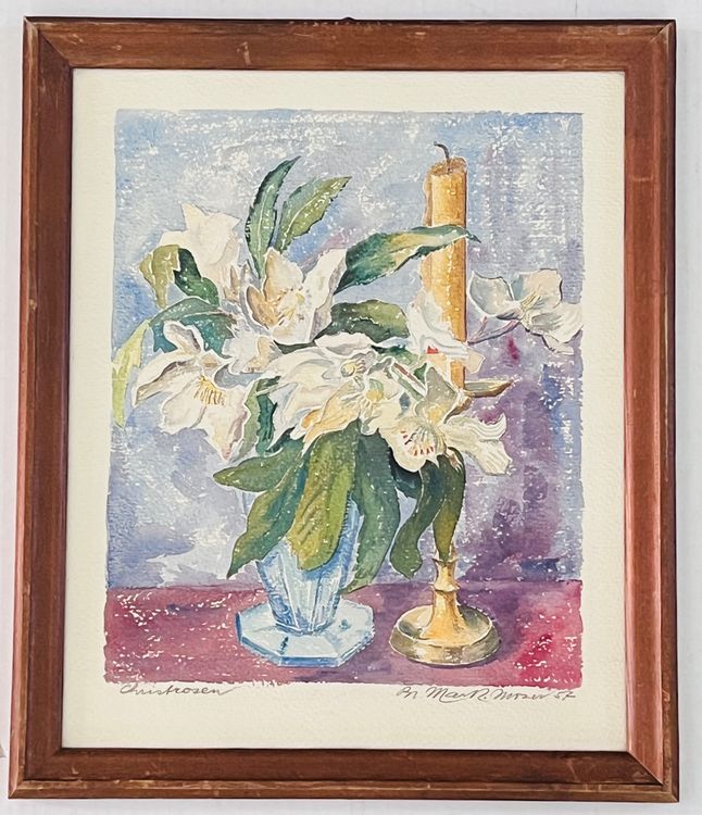 Stilleben Aquarell unleserlich Handsigniert | Kaufen auf Ricardo