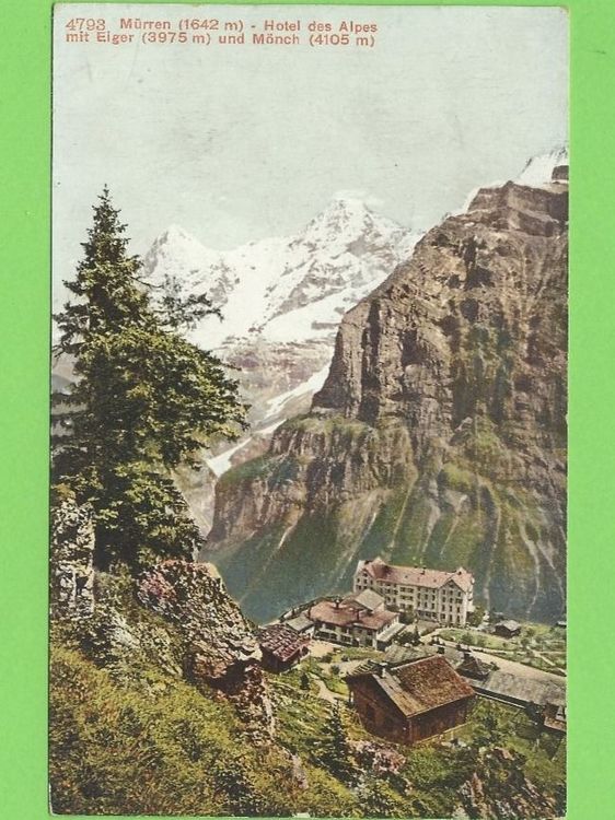 Mürren - Hotel des Alpes mit Eiger und Mönch | Kaufen auf Ricardo