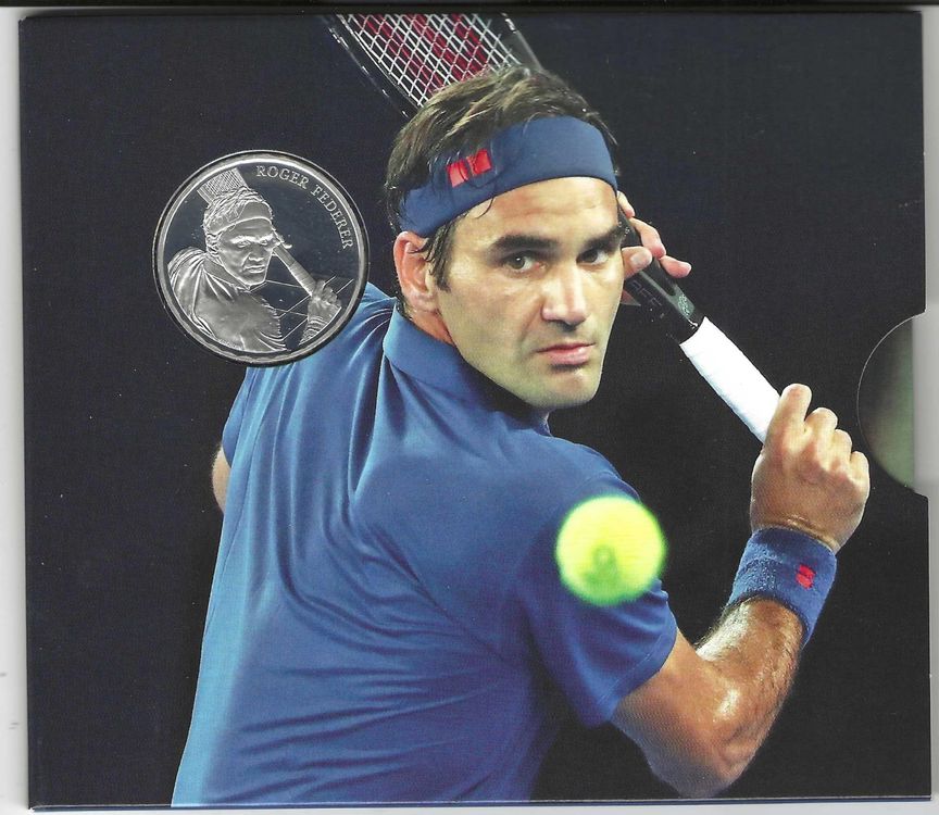 20 Fr. Roger Federer Sondermünze 2020 im Folder (Neu und ...