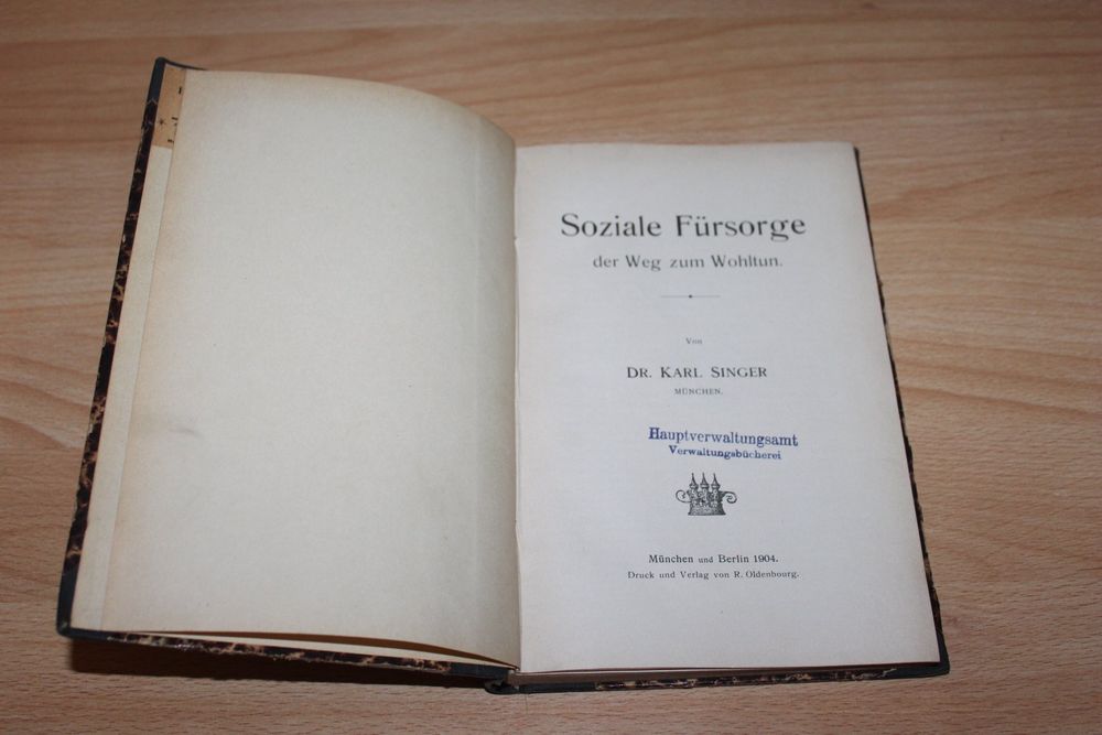 Soziale Fürsorge, der Weg zum Wohltun - Karl Singer (Gebraucht) in ...