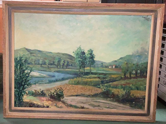 südliche Landschaft von Eugenio Barbieri 1954 (ID 6176) (Gebraucht) in Gelterfingen für CHF 140 ...