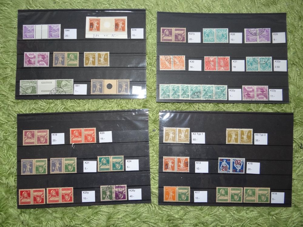 Tolles Lot Kehrdrucke/Zusammenhängende/Zwischenstege ab 1.- | Kaufen auf Ricardo